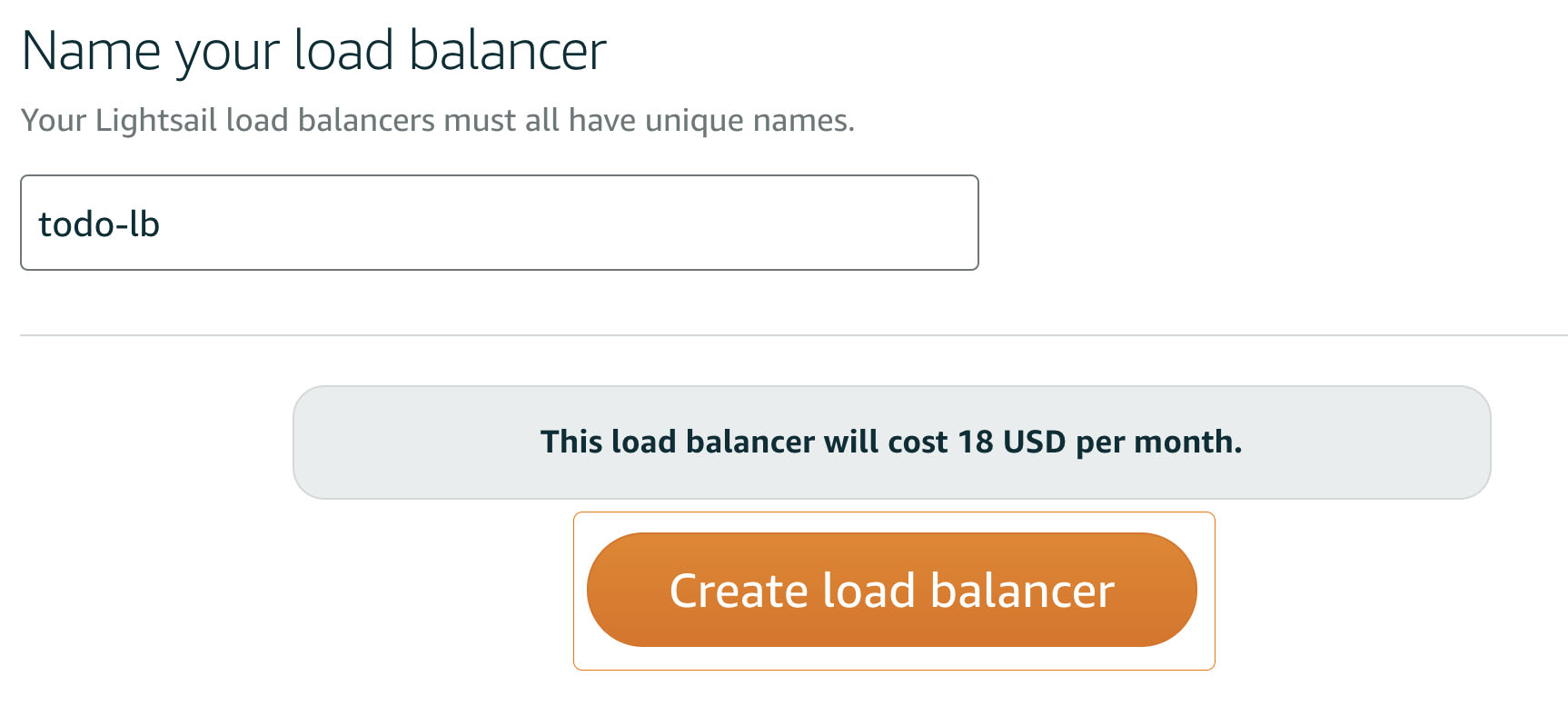 13 Create The Load Balancer Scaling And Deploying Applications With Amazon Lightsail